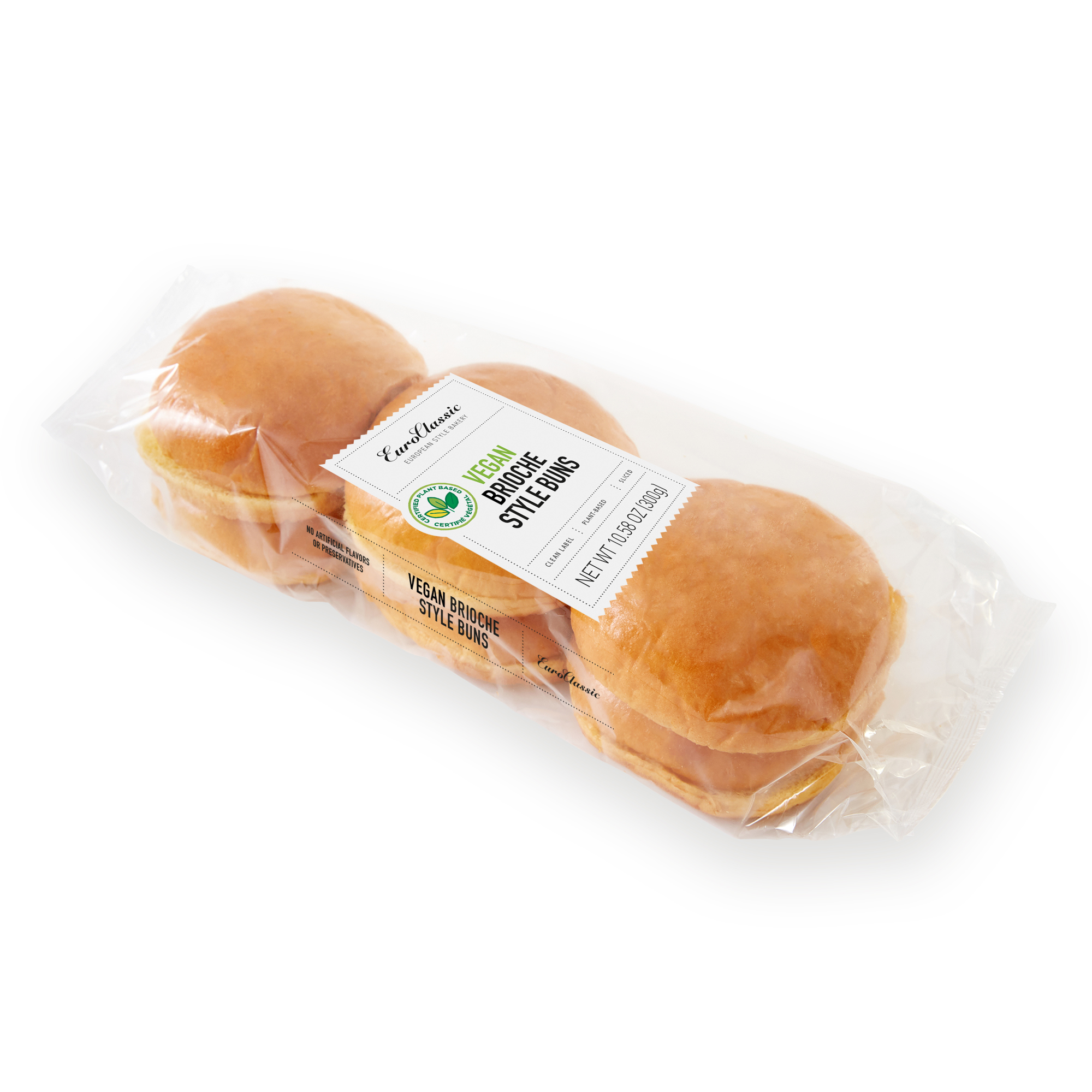 Vegan Brioche Style Buns Euroclassic